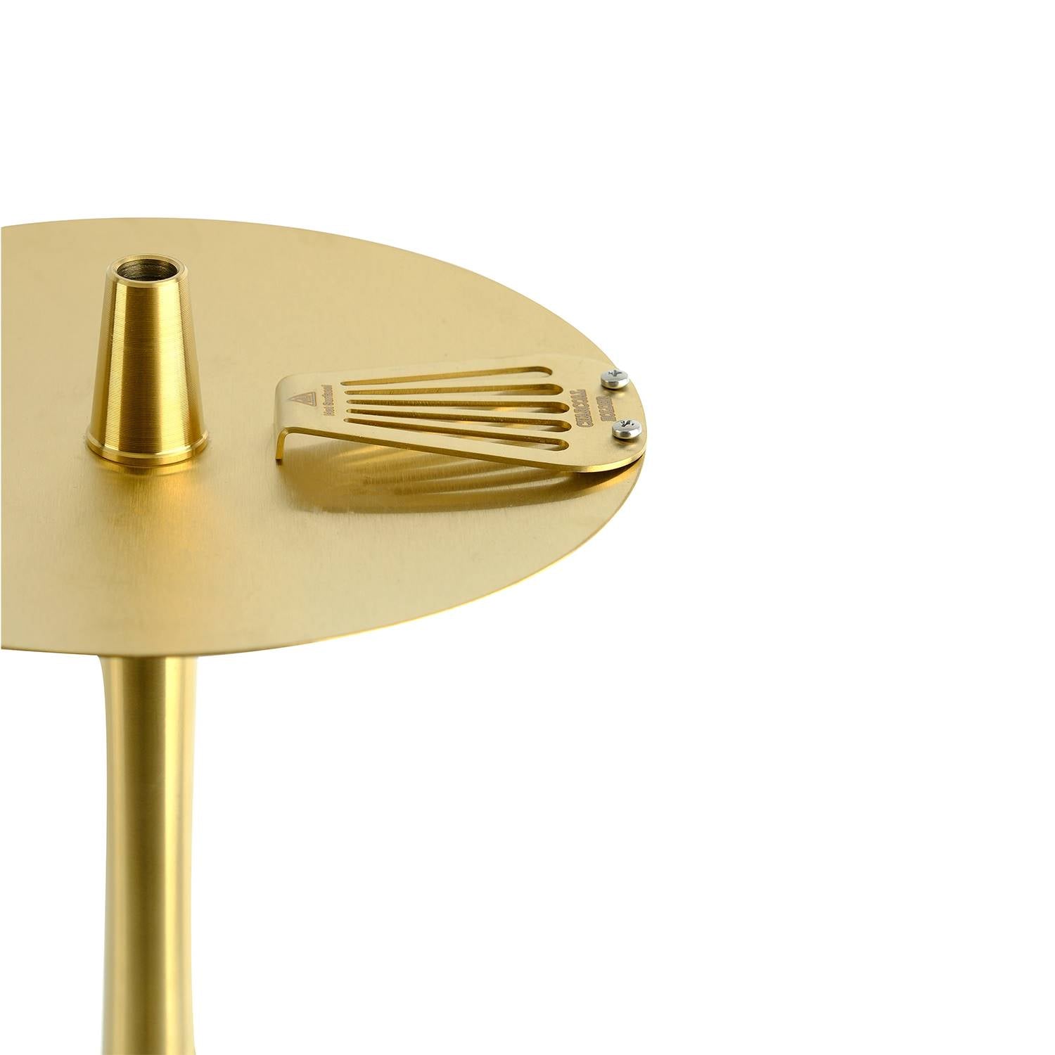Oduman Infinity Shisha Pipe 45cm - Gold Glass Gold Body