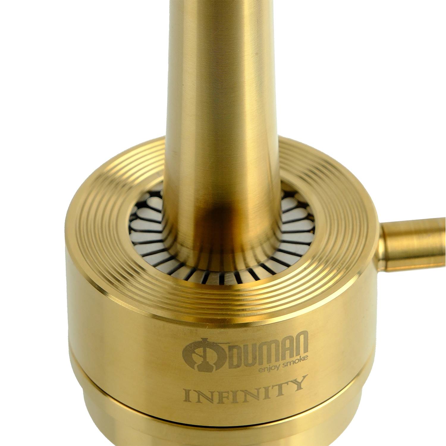 Oduman Infinity Shisha Pipe 45cm - Gold Glass Gold Body